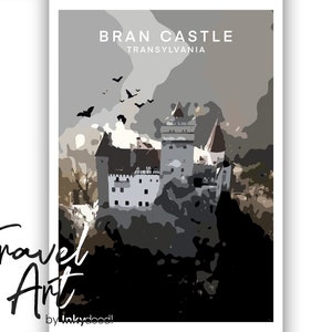 Dracula Castle Print Transylvania Wall Art Travel Prints - Etsy