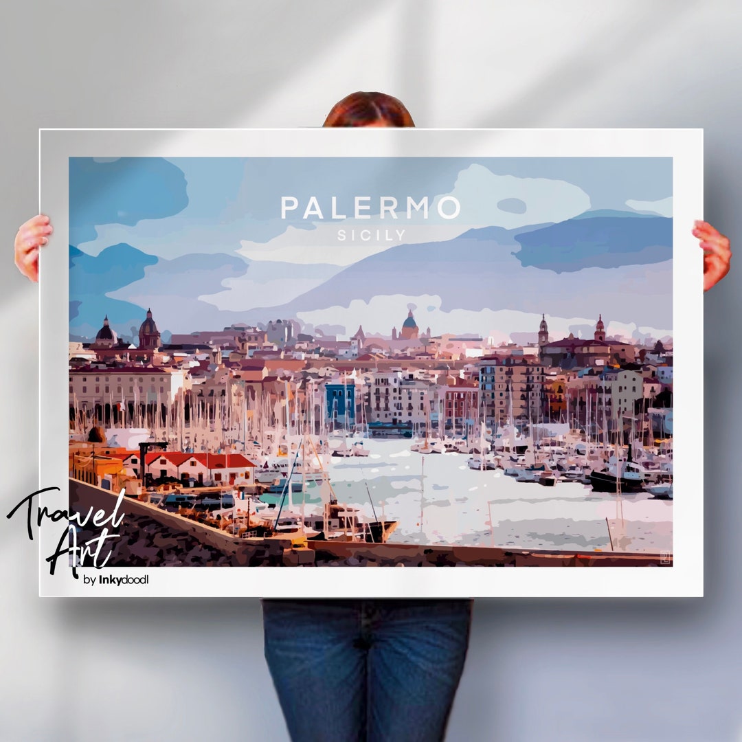Palermo Poster , Palermo Print , Sicily Poster , Sicily Print , Travel ...
