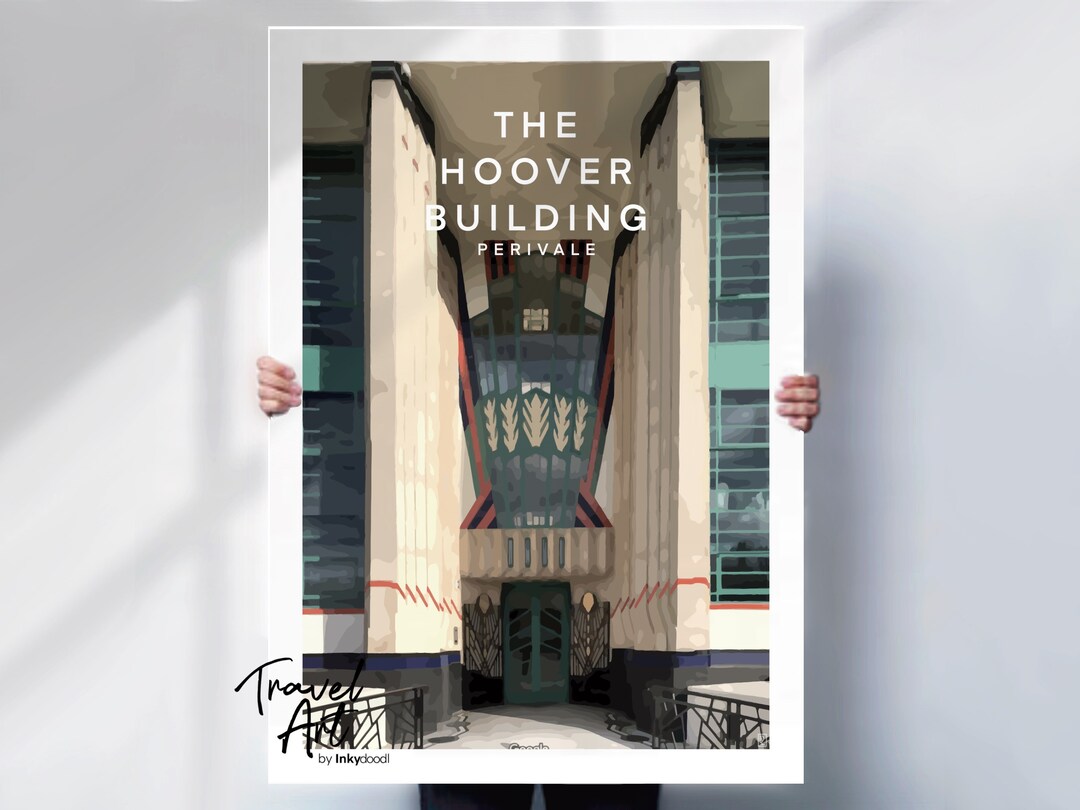Art Deco Travel Print - Hoover Building London Poster - Wall Art Gift ...