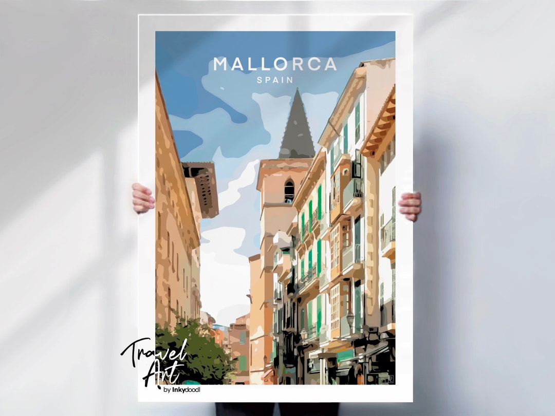 Mallorca Print , Spain Travel Poster , Majorca Print , Spain Poster ...