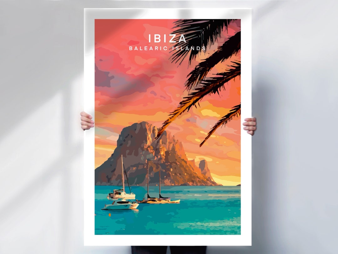 Ibiza Poster , Spain Travel Poster , Ibiza Print , Spain Poster , Ibiza ...