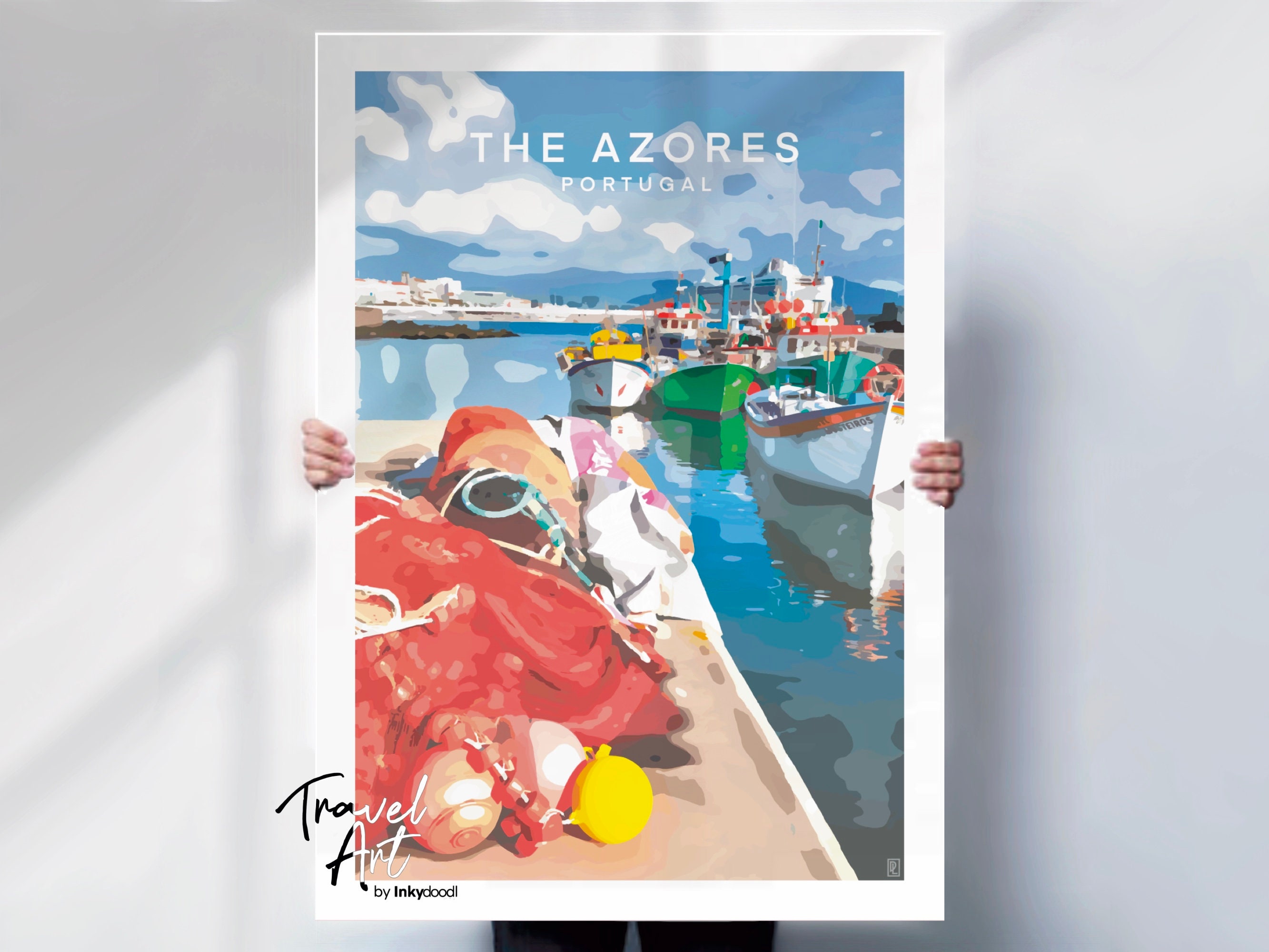 Portugal Poster Azores Poster Azores Print Portugal Print - Etsy