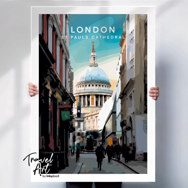 St Paul Cathedral Poster - Etsy