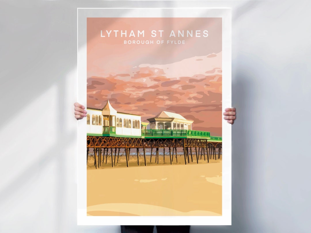 Lytham St Annes Poster - Travel Wall Art Print - Etsy