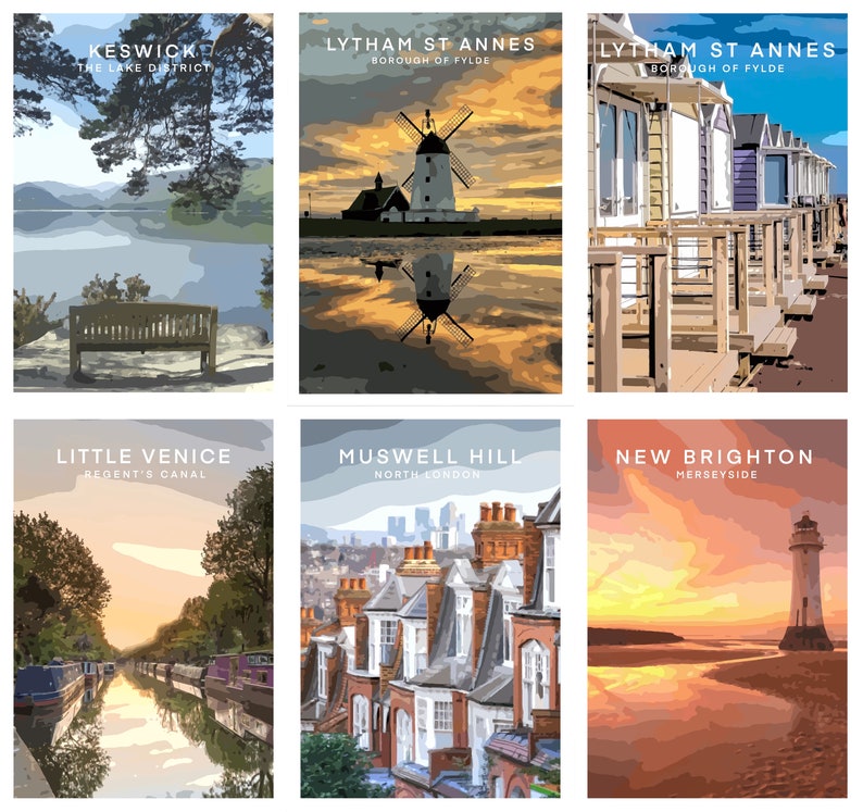 Little Venice Poster Regents Canal London Travel Art Print - Etsy