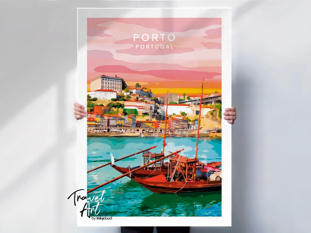 Portugal Poster , Portugal Travel Poster , Porto Wall Art , Portugal ...