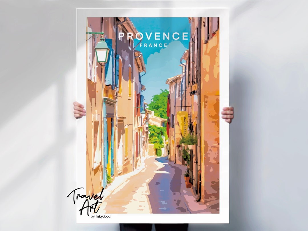Provence Poster , Landscape Wall Art , France Poster , Provence Print ...