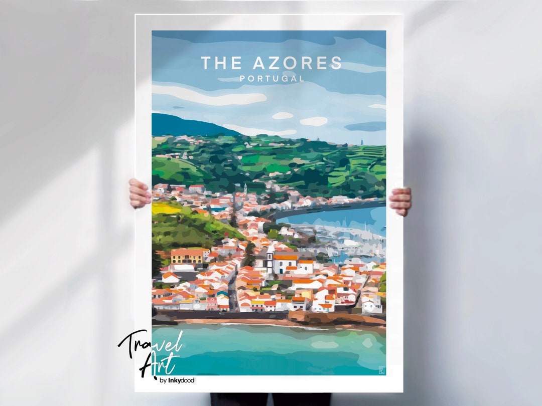 Azores Poster , Portugal Poster , Azores Print , Portugal Print ...