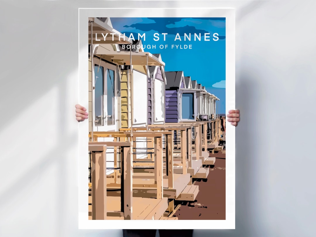 Lytham St Annes Poster - Lancashire Print - Home Decor - Etsy UK