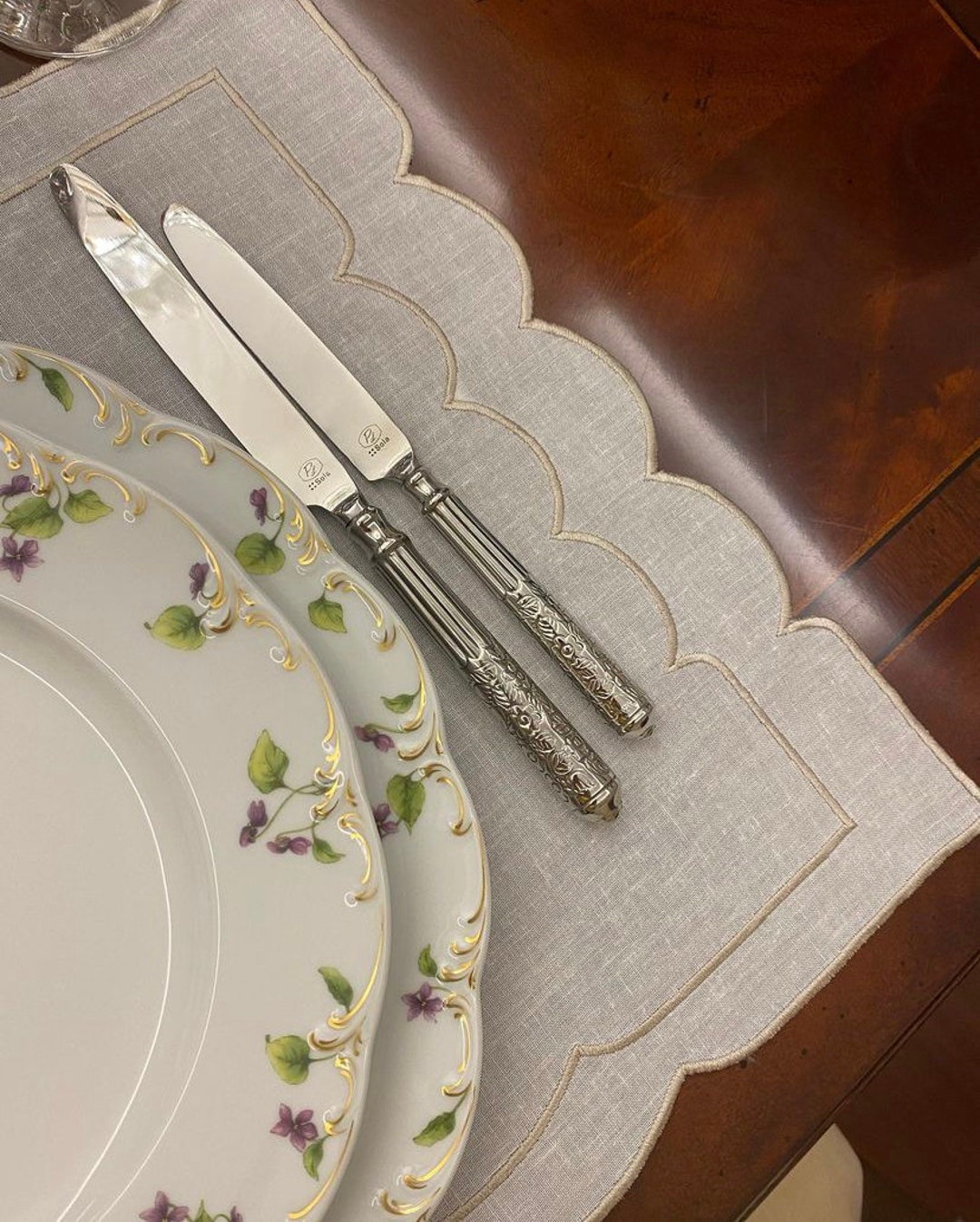 Table Mat Set, Modern Embroiered Placemat Set of 4, Mother's Day Gift ...