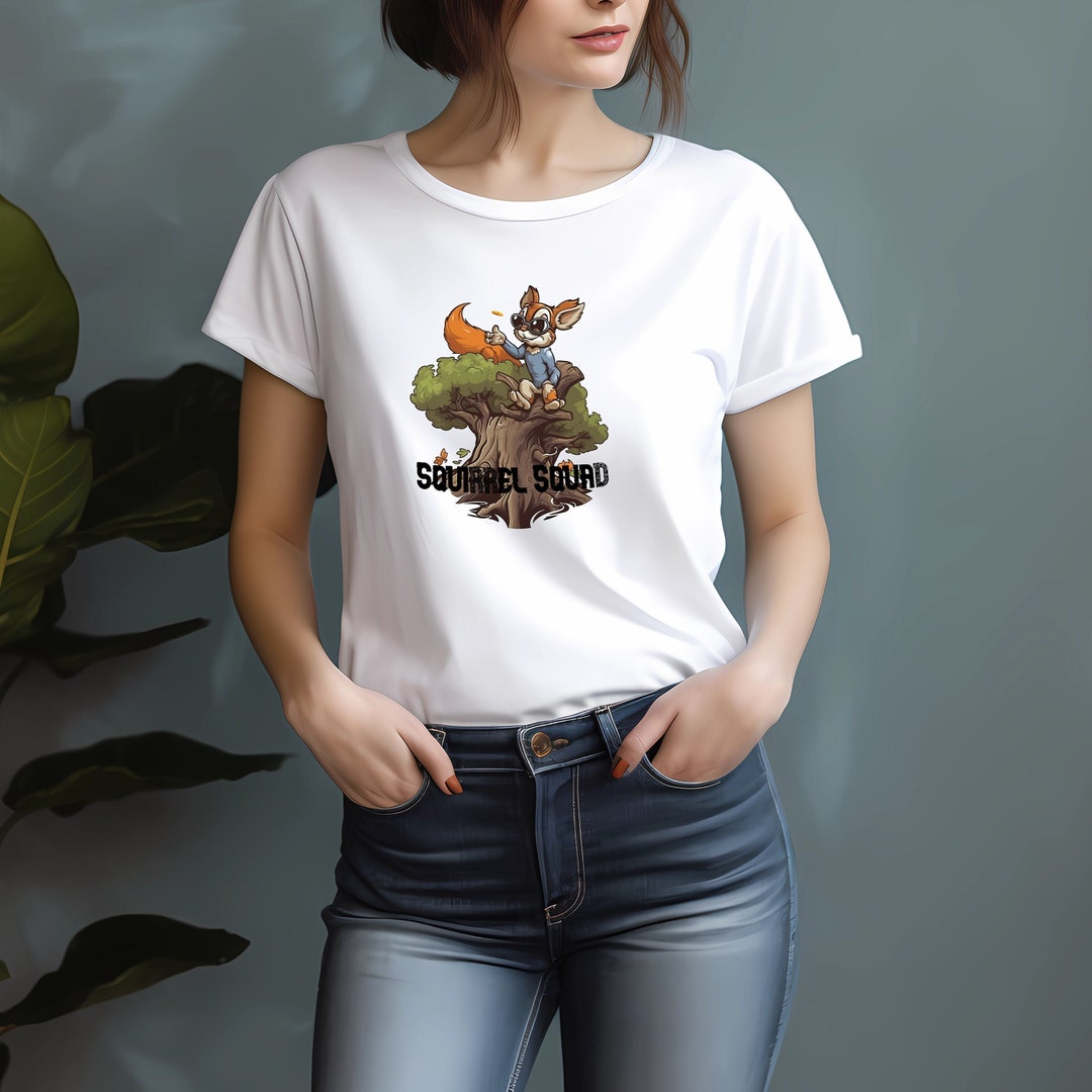 Squirrel Shirt Squirrel Squad Shirt Chilling Squirrel - Etsy