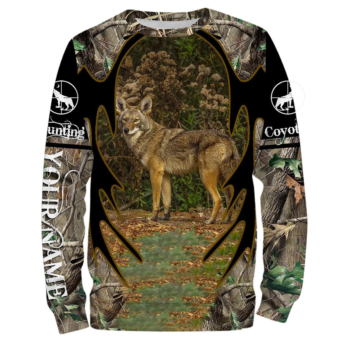 Personalized Coyote Hunting Lover Printing Custom Name Coyote Hunting ...