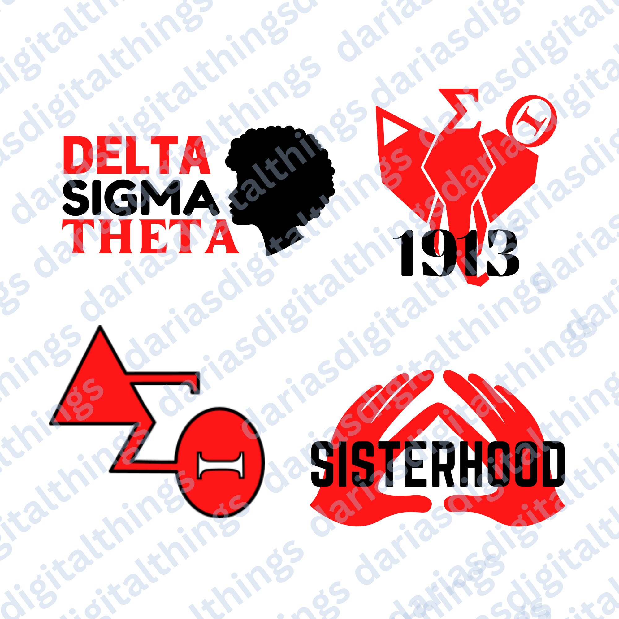 Sorority Digital Stickers | Delta Sigma Theta | Goodnotes | Printable ...