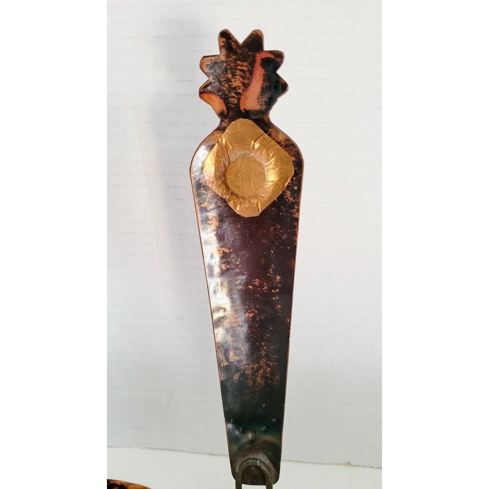 2 RARE FIND Susan Langley Banta Tribal Copper Sculpture Native American ...