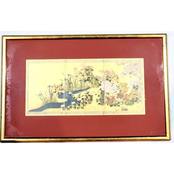 Gold Leaf Japanese Panel - Etsy