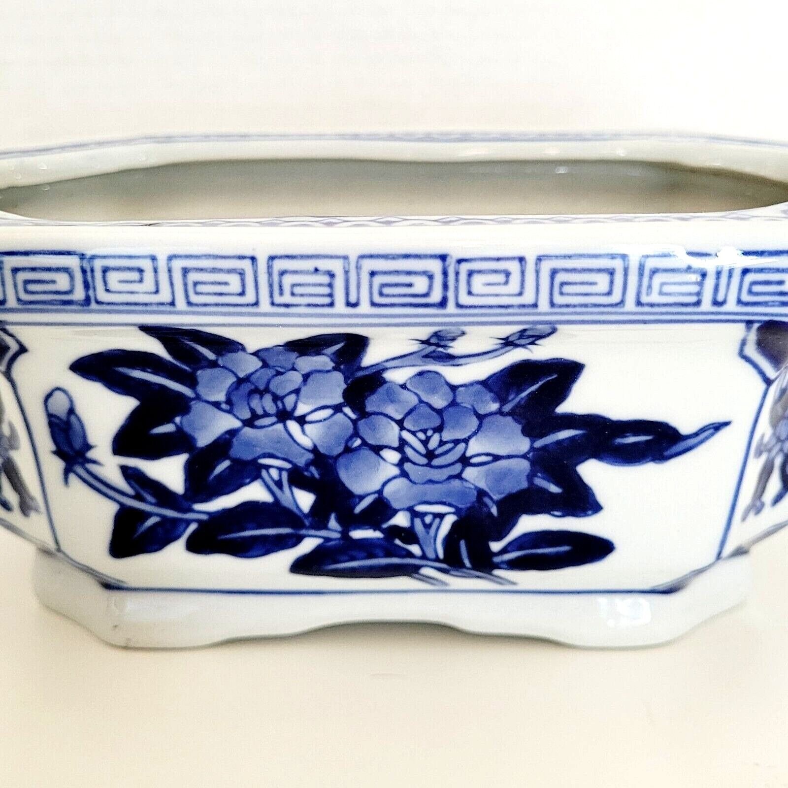 Blue & White Chinoiserie Cachepot Planter Ceramic Pottery - Etsy