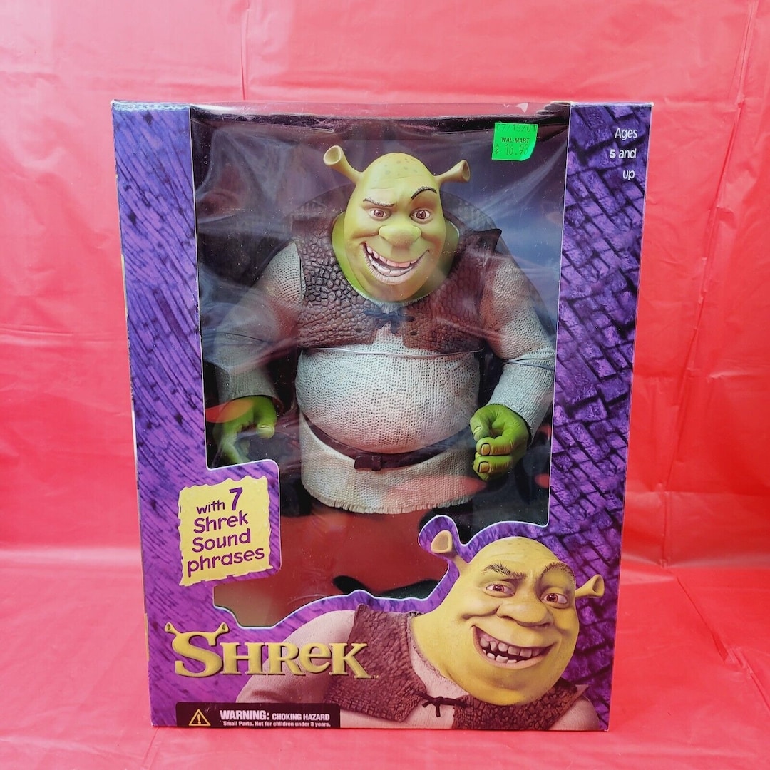 Rare New 2001 SHREK Talking shrek With 7 Sound Phrases Super Size 11 ...