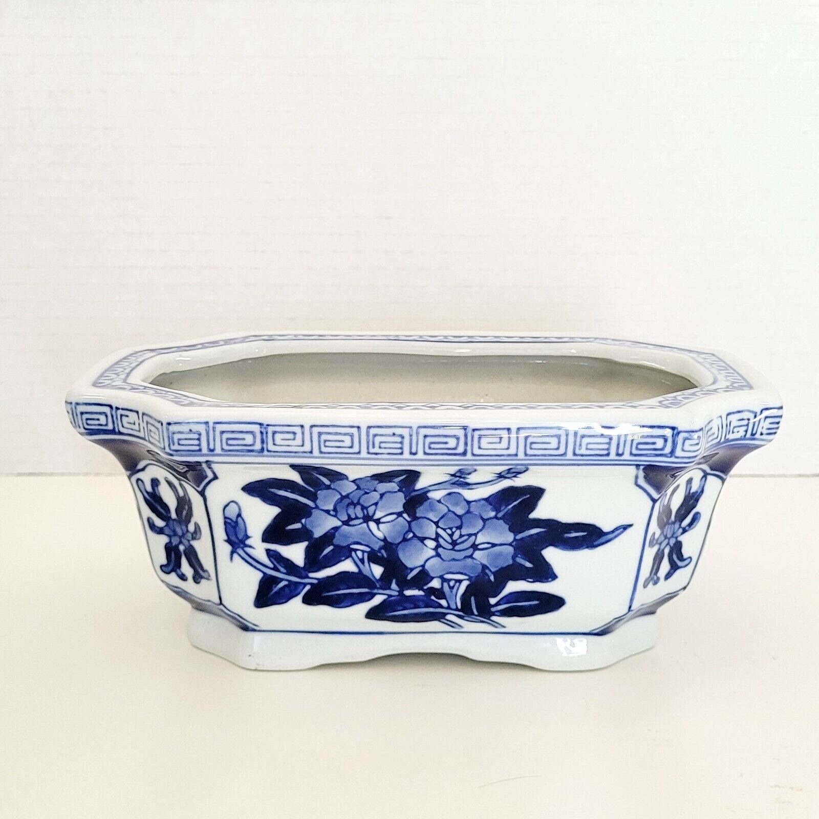 Blue & White Chinoiserie Cachepot Planter Ceramic Pottery - Etsy