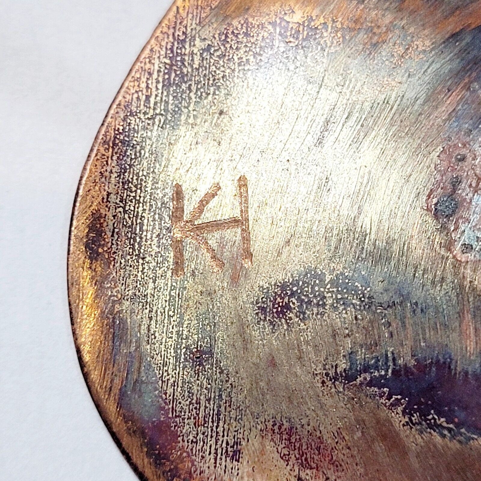 2 RARE FIND Susan Langley Banta Tribal Copper Sculpture Native American ...