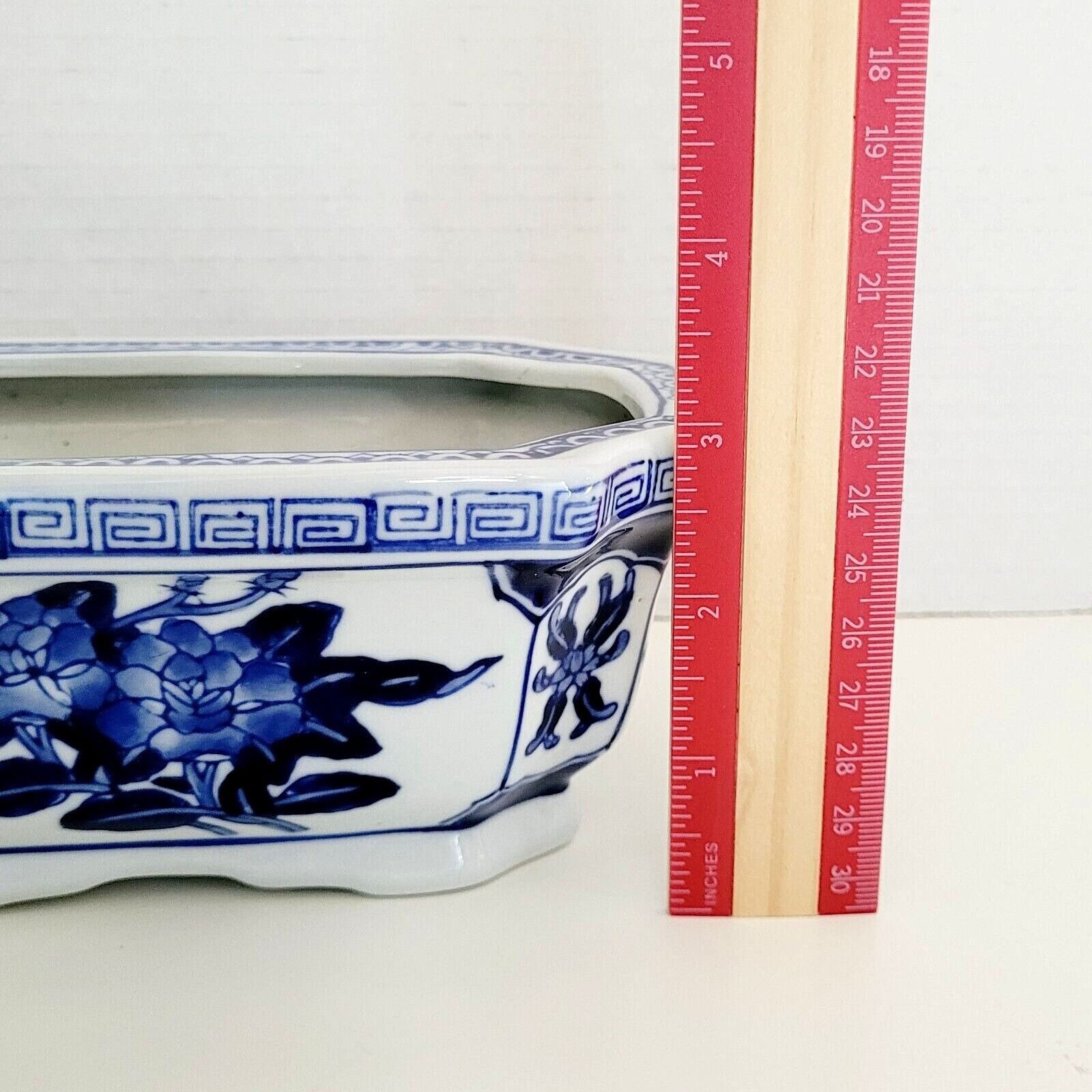 Blue & White Chinoiserie Cachepot Planter Ceramic Pottery - Etsy