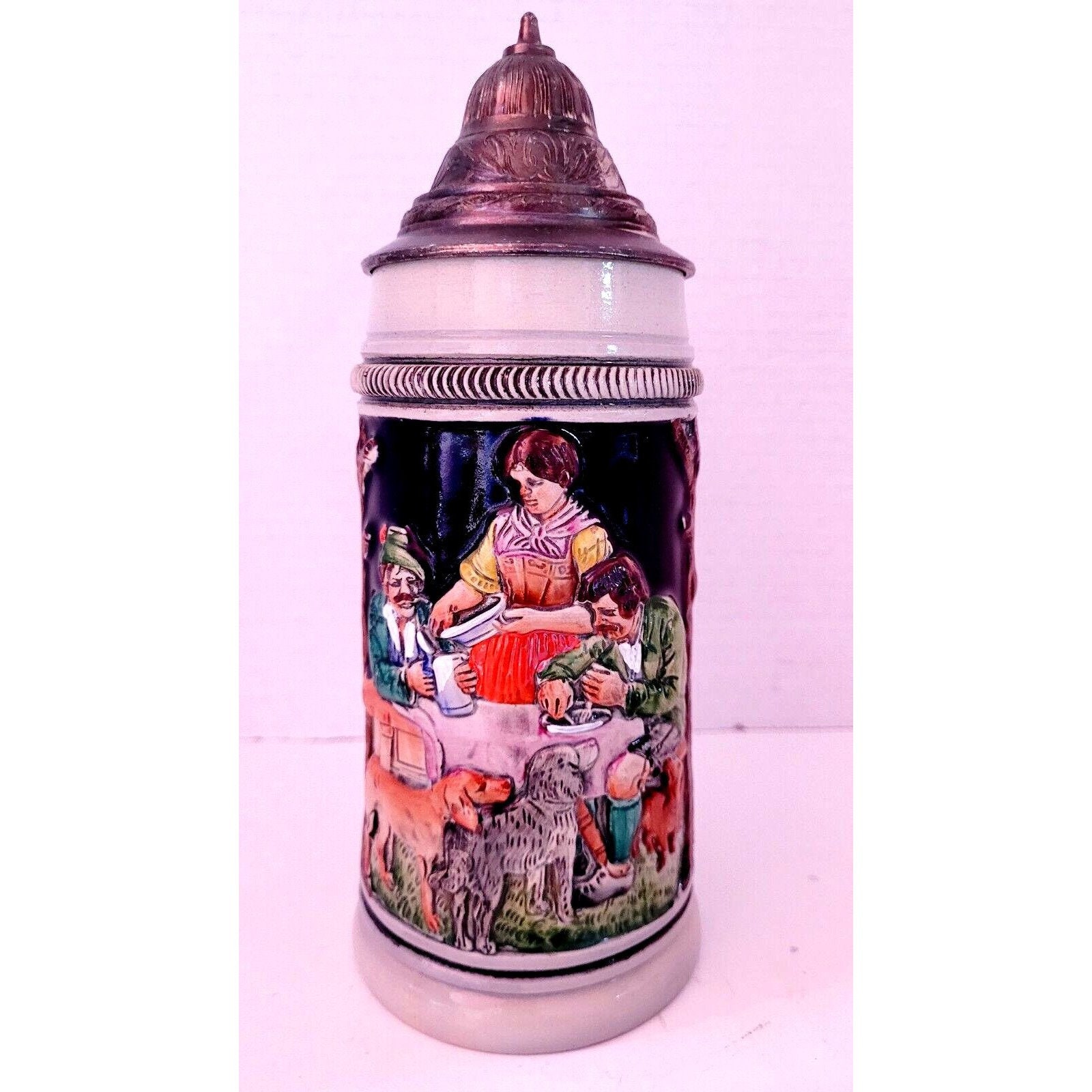 Vintage Original Thewalt West German Beer Stein 9 Freude & Haide Lid SEE VIDEO - Etsy