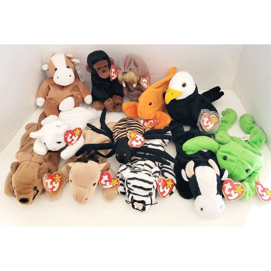 Ty Beanie Baby Lot of 12 4th Gen Legs Daisy Congo Derby Flip Baldy ...