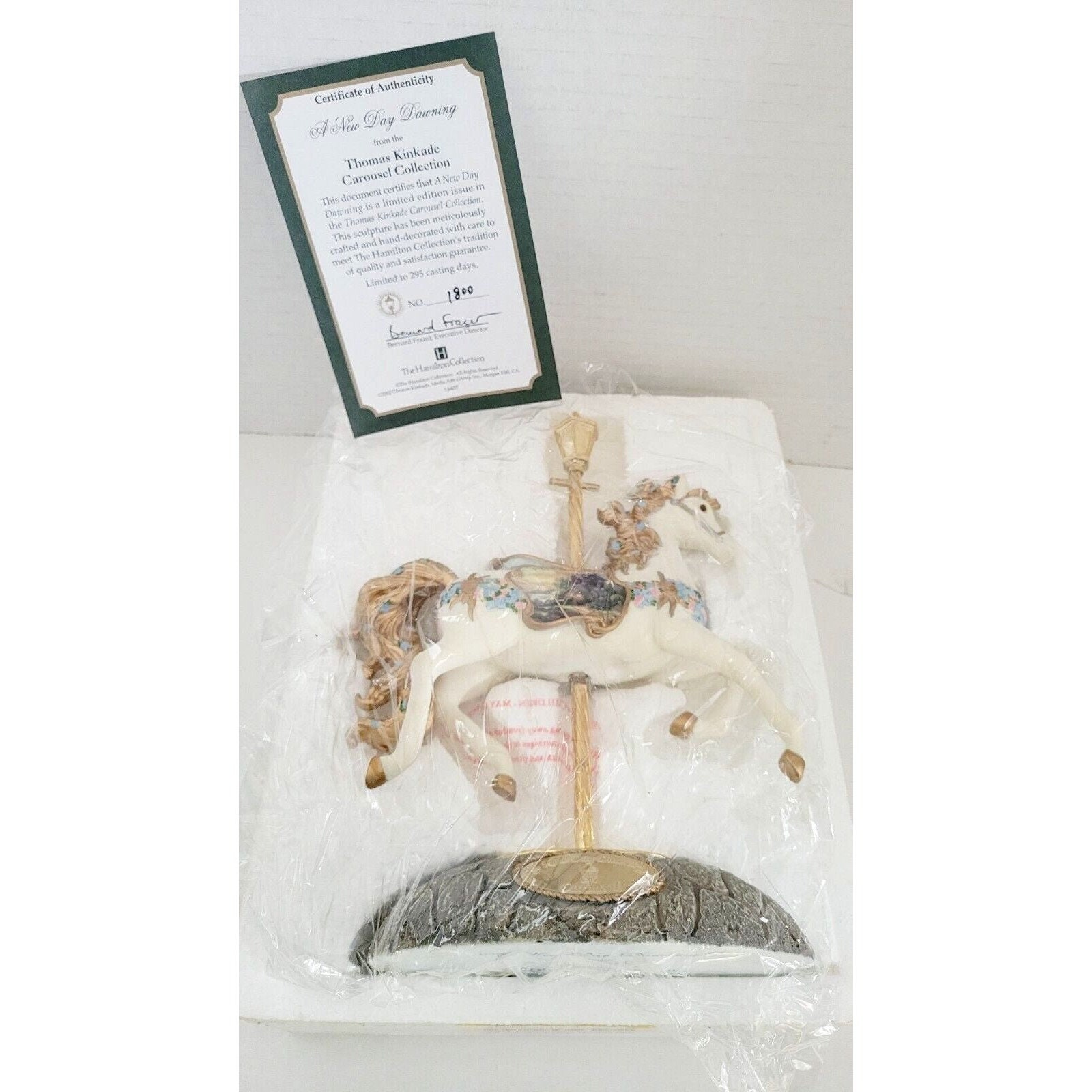 Rare Thomas Kinkade Carousel Horse A New Day Dawning Cottage - Etsy
