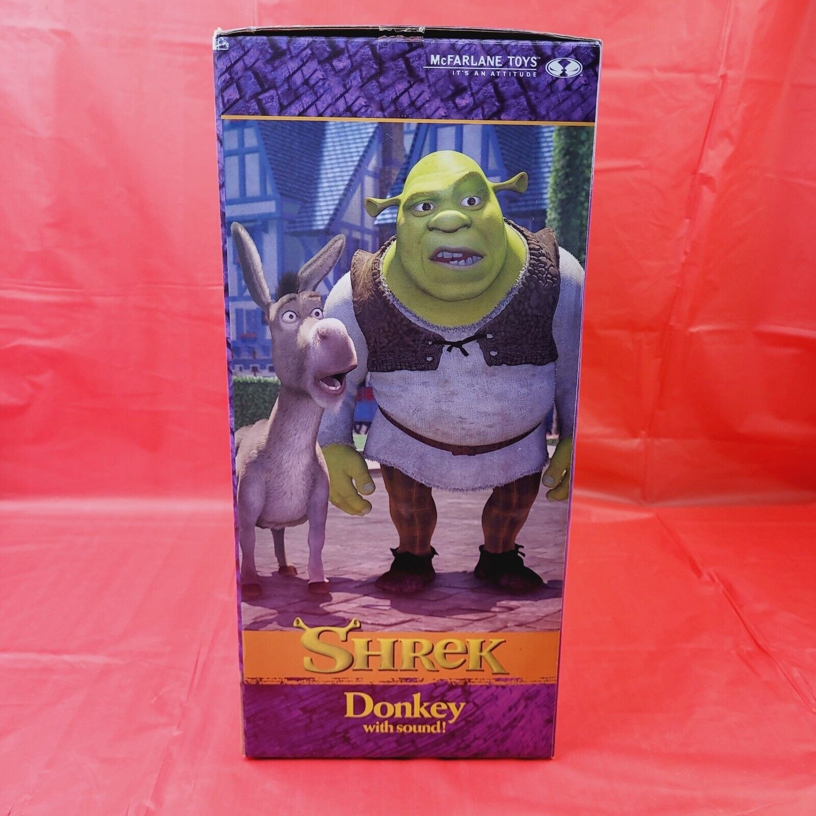 Rare New 2001 SHREK Talking donkey With 6 Sound Phrases Super Size 12 ...