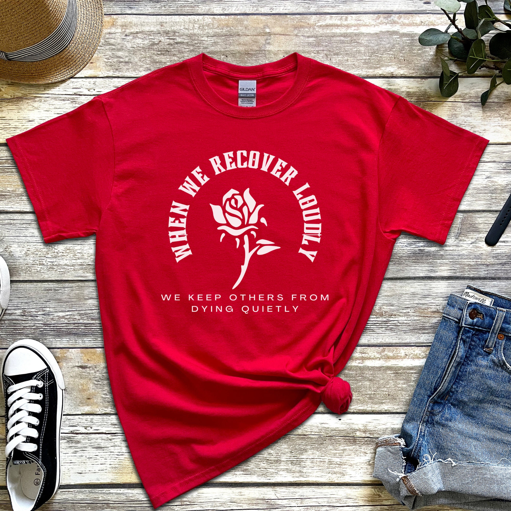 Unisex When We Recovery Loudly T Shirt Recovery Shirt - Etsy