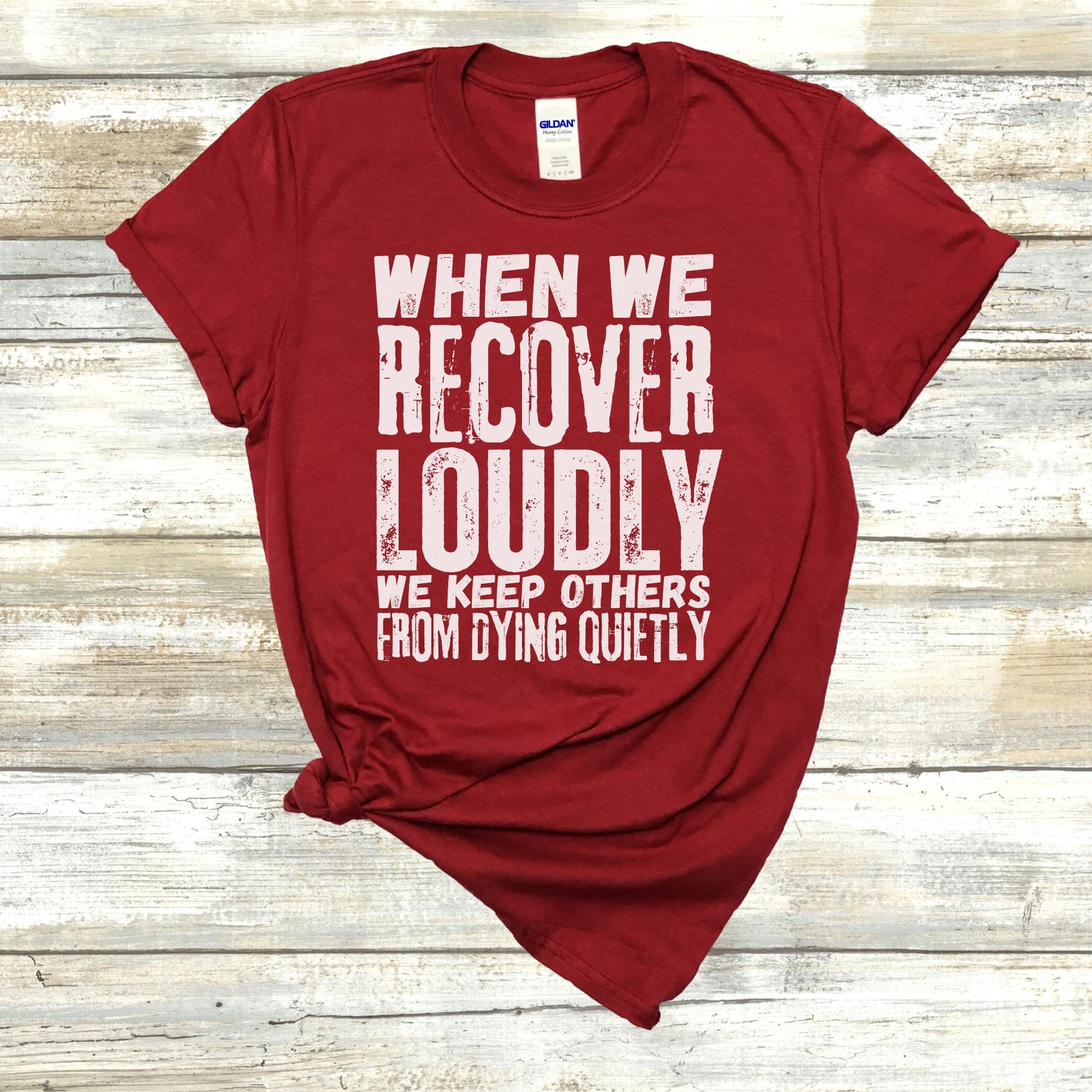 Unisex When We Recover Loudly Shirt, NA Shirt, AA Shirt, Recovery Gift ...