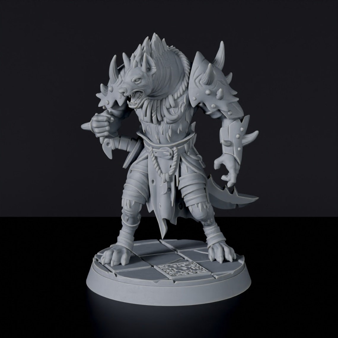Uryu Werehyena Bloodfields Wargaming Beastshape Tribe - Etsy