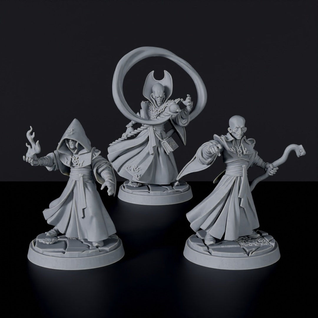 Red Wizard Unit Dnd Inspired Fantasy Dnd Tabletop RPG Great Miniature ...