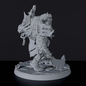 Bugbear Warrior Dnd Inspired Fantasy Dnd Tabletop RPG Mini Great ...