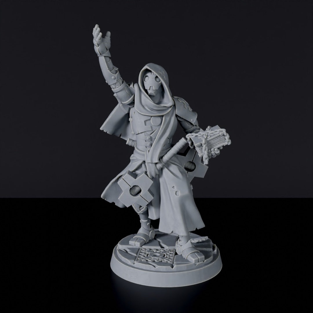 Constructed Cleric Male Dnd Inspired Fantasy Tabletop RPG Mini Great ...