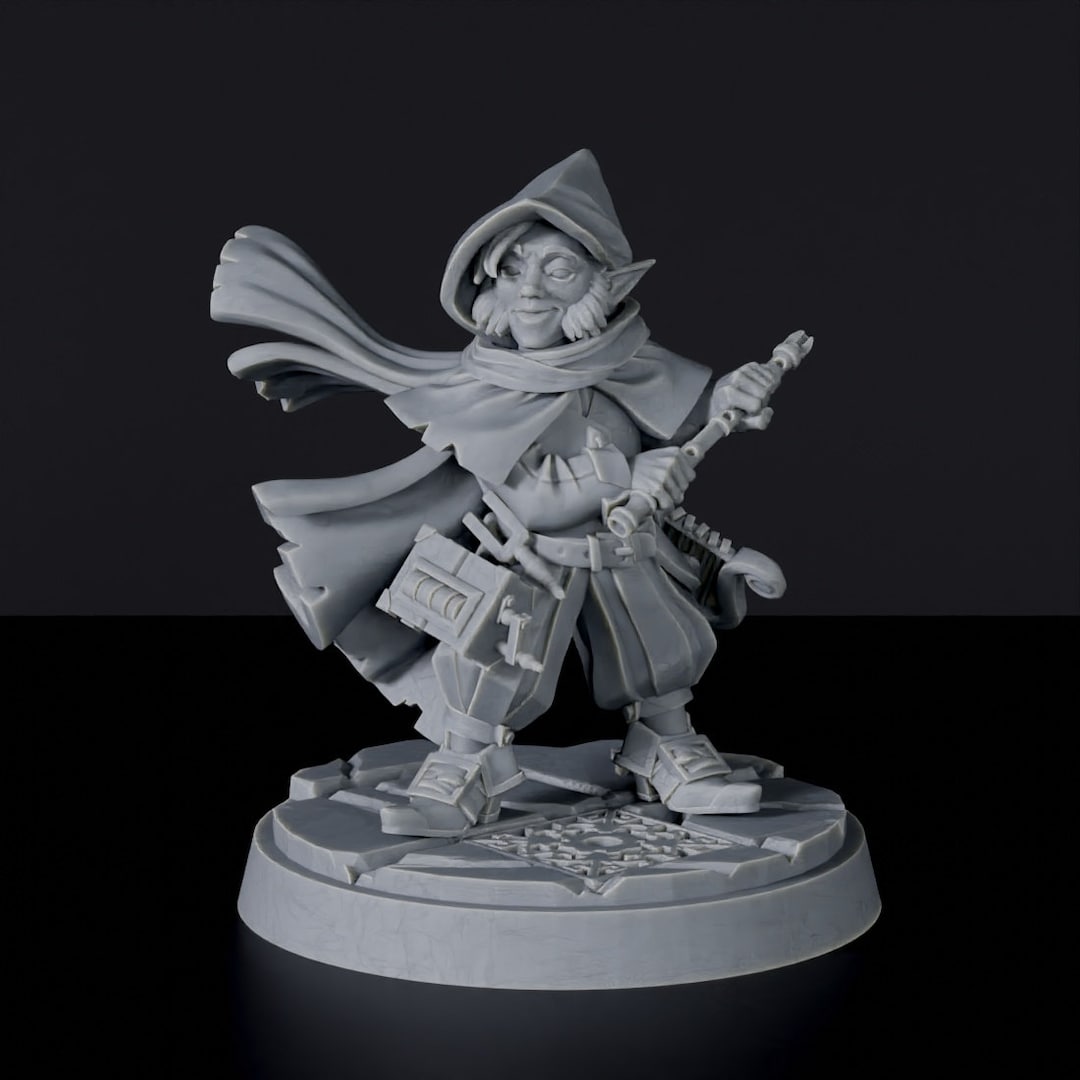 Gnome Bard Female Dnd Inspired Fantasy Dnd Tabletop RPG Mini Great ...