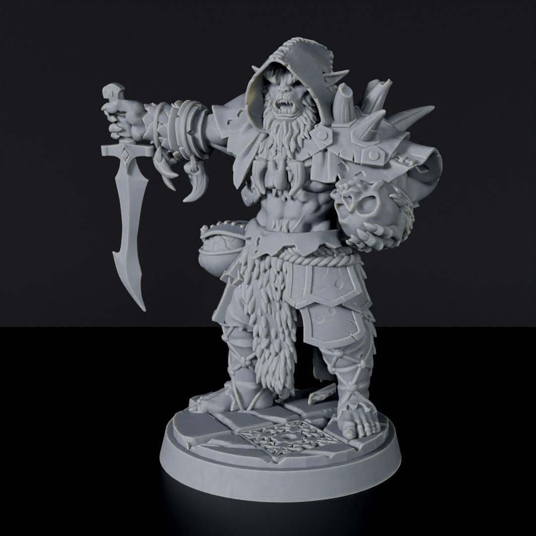 Bugbear Warlock Dnd Inspired Fantasy Dnd Tabletop RPG Mini Great Miniature Gift Idea for Dungeon ...