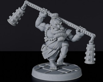 Dwarf Monk Miniature for Dungeons & Dragons, Tabletop RPG - Etsy
