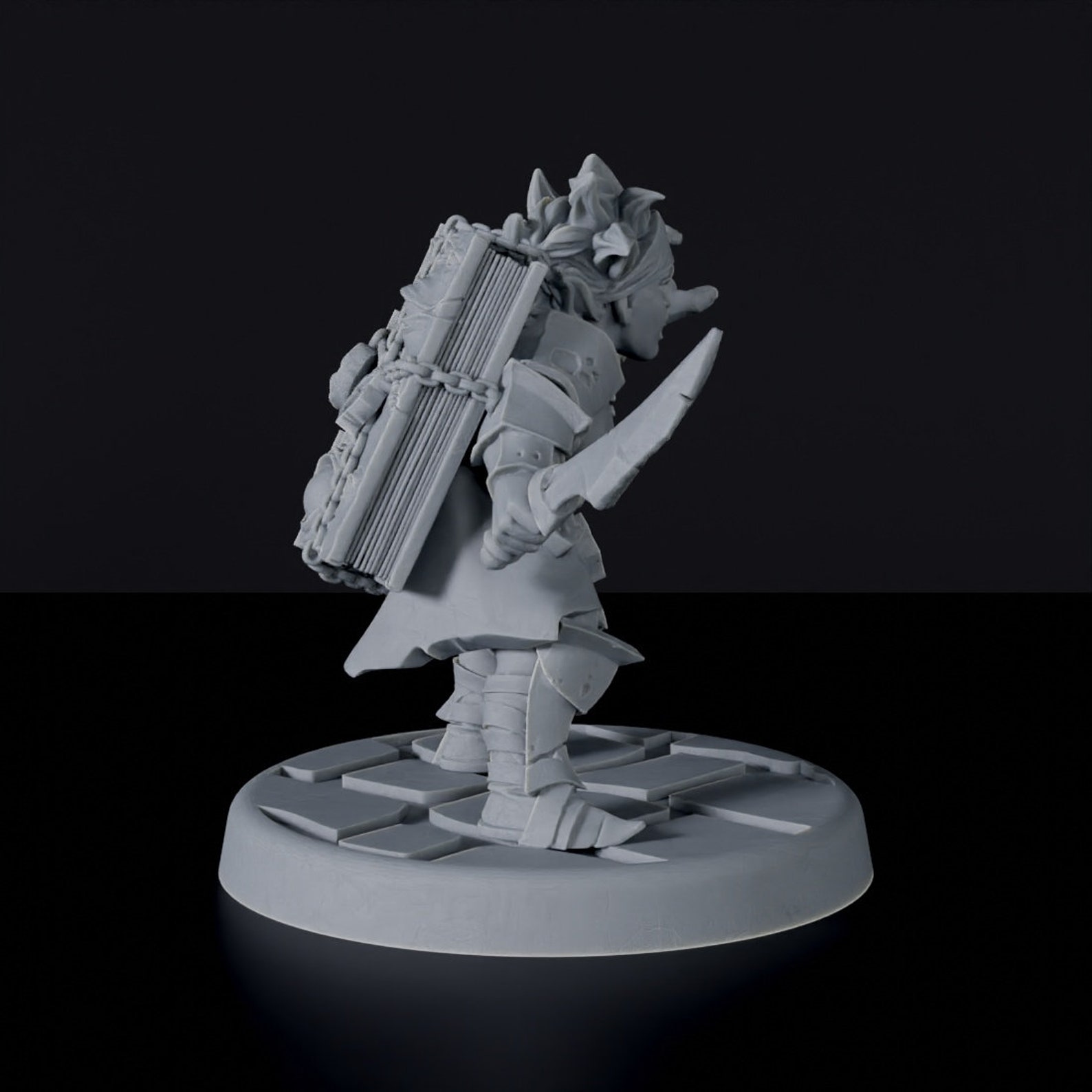 Halfling Female Warlock Dnd Inspired Fantasy Dnd Tabletop RPG Mini ...