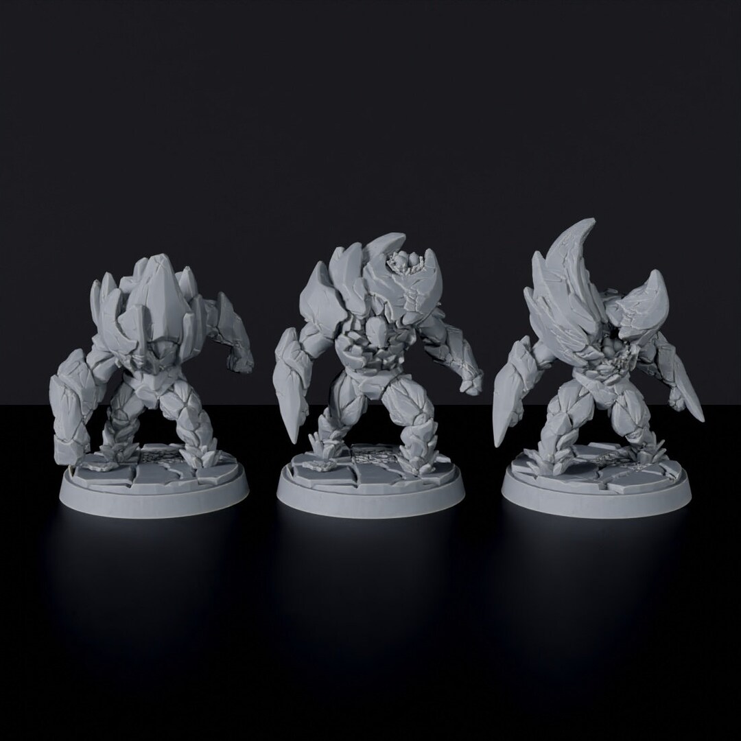 Earth Elemental Unit Monster Dnd Inspired Fantasy Tabletop RPG Mini ...