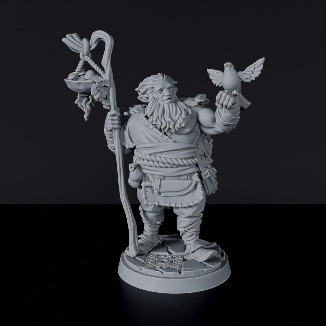 Half-giant Druid Dnd Inspired Fantasy Dnd Tabletop RPG Mini Great ...