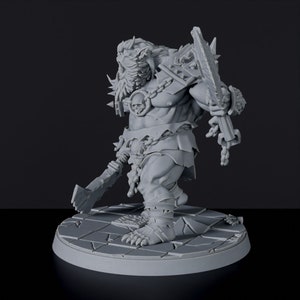 Bugbear Warrior Dnd Inspired Fantasy Dnd Tabletop RPG Mini Great ...