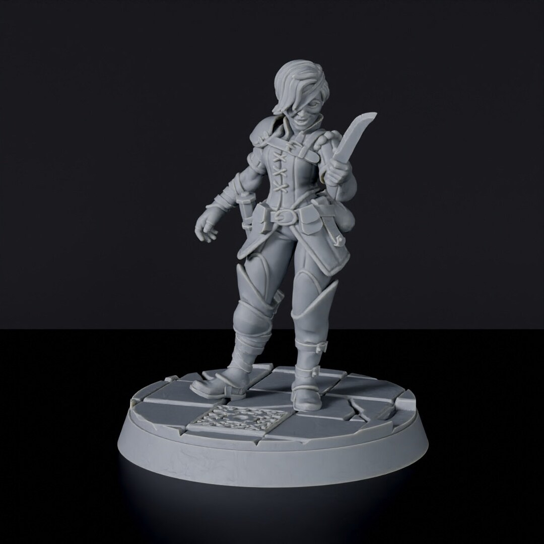 Bodyguard Female NPC Dnd Inspired Fantasy Dnd Tabletop RPG Mini Great ...