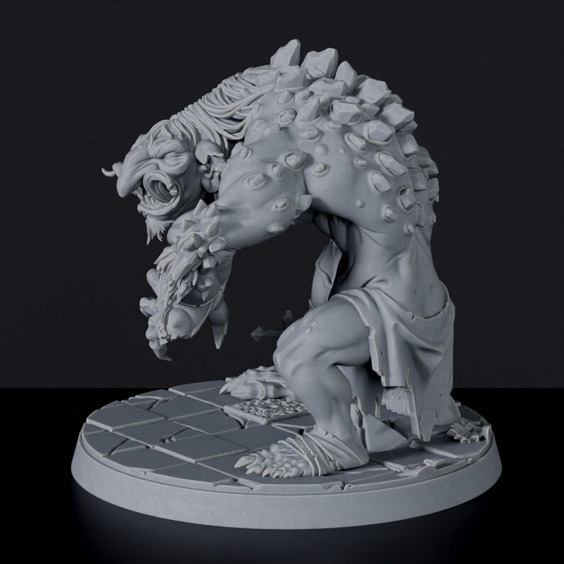 River Troll Dnd Inspired Fantasy Dnd Tabletop RPG Great Miniature Gift ...