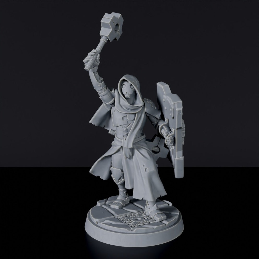 Constructed Cleric Male Dnd Inspired Fantasy Tabletop RPG Mini Great ...
