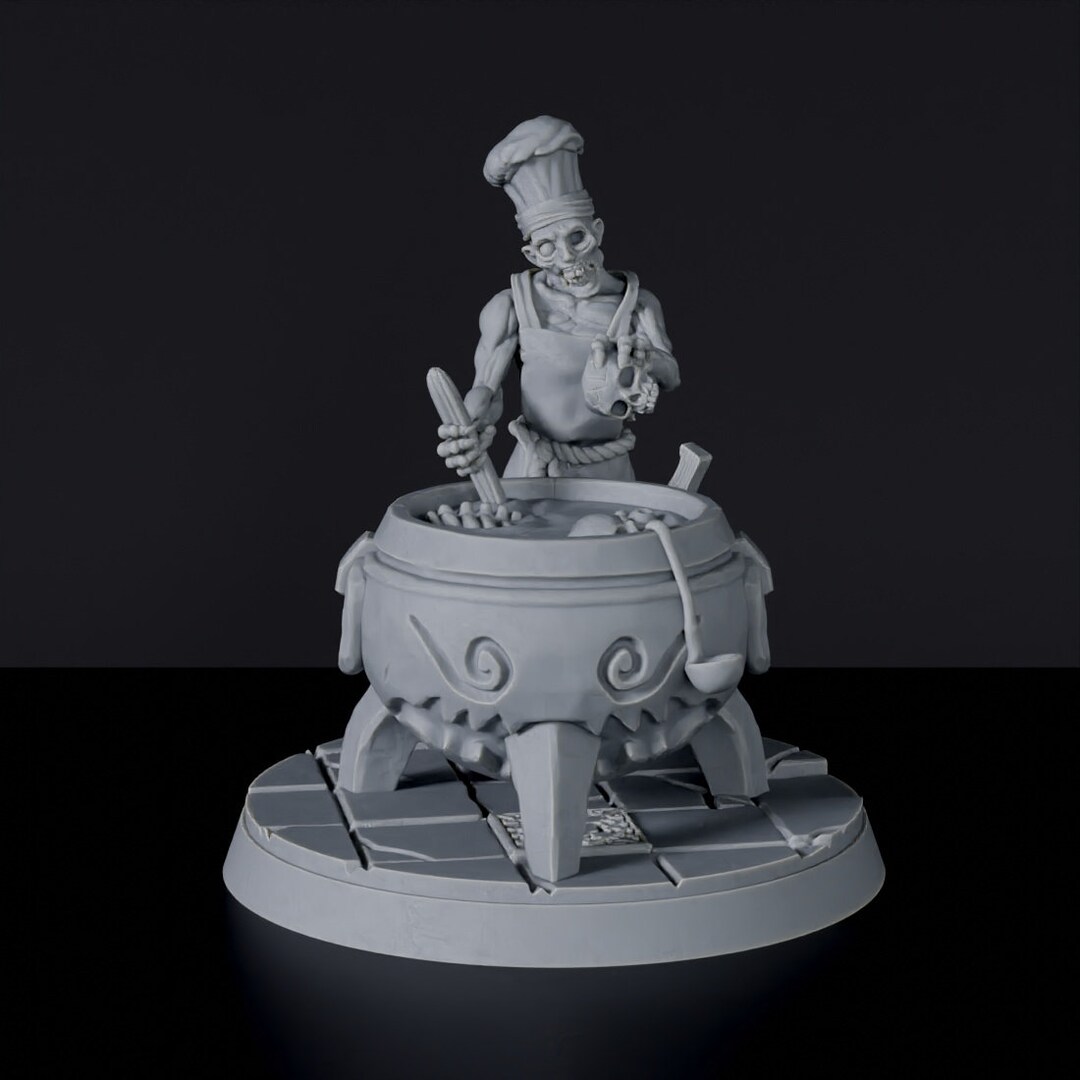 Zombie Cook Monster NPC Dnd Inspired Fantasy Tabletop RPG Mini Great ...