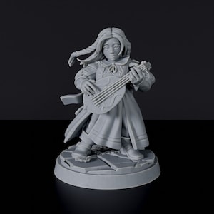Dwarf Bard Female Dnd Inspired Fantasy Dnd Tabletop RPG Mini Great ...