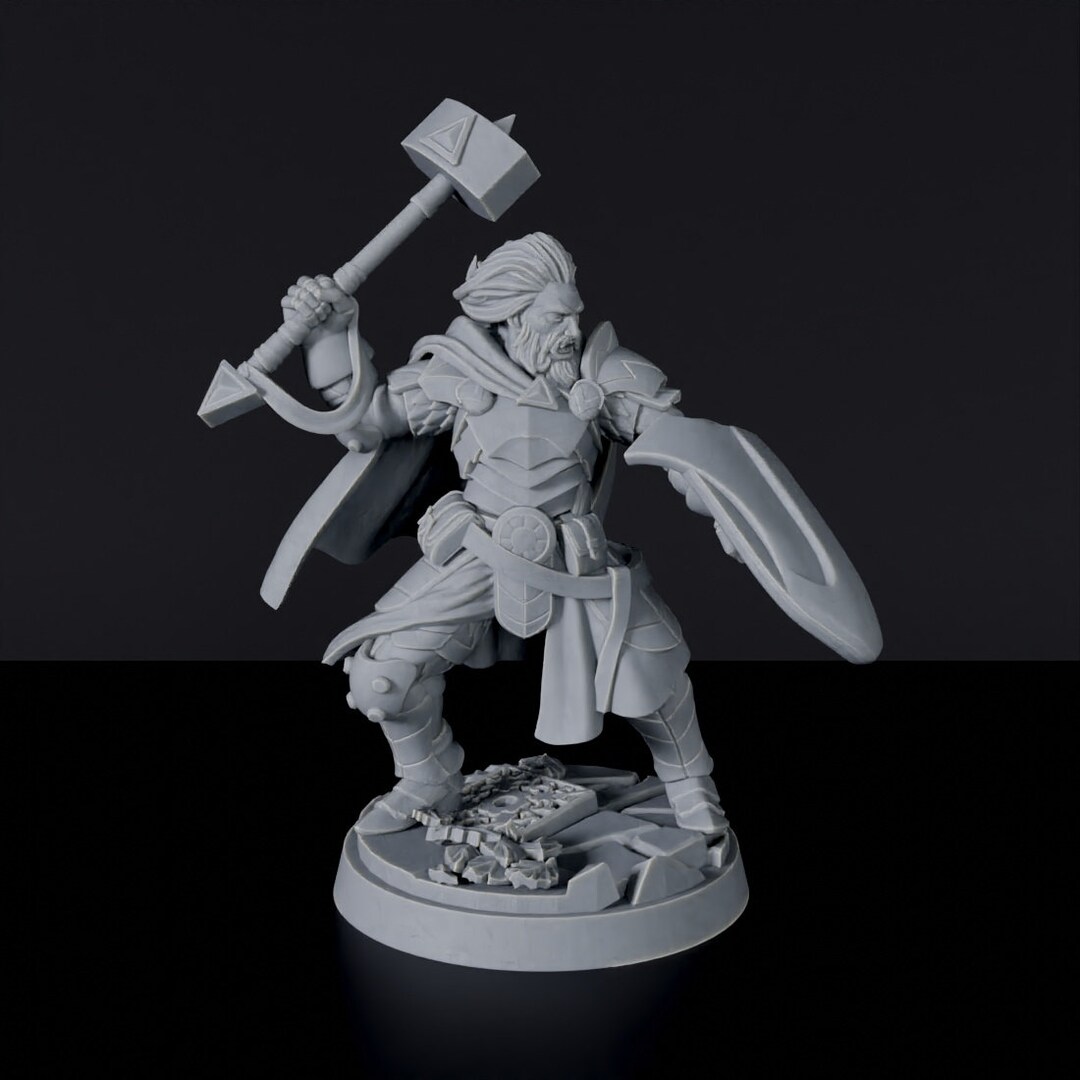 Human Fighter Warrior Dnd Inspired Fantasy Tabletop RPG Mini Great ...