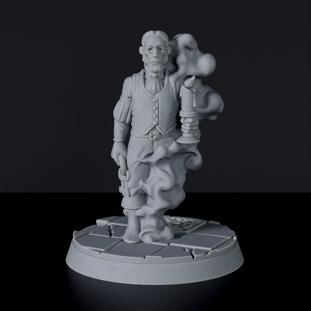 Ghost Male Monster NPC Dnd Inspired Fantasy Dnd Tabletop RPG Mini Great ...
