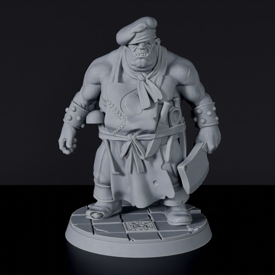Ogre Cook NPC Monster Dnd Inspired Fantasy Tabletop RPG Mini Great ...