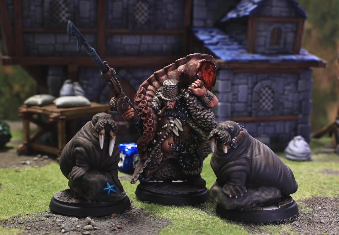 Captain Narom With Ackimo and Mika Bloodfields Wargaming Bloodsail ...